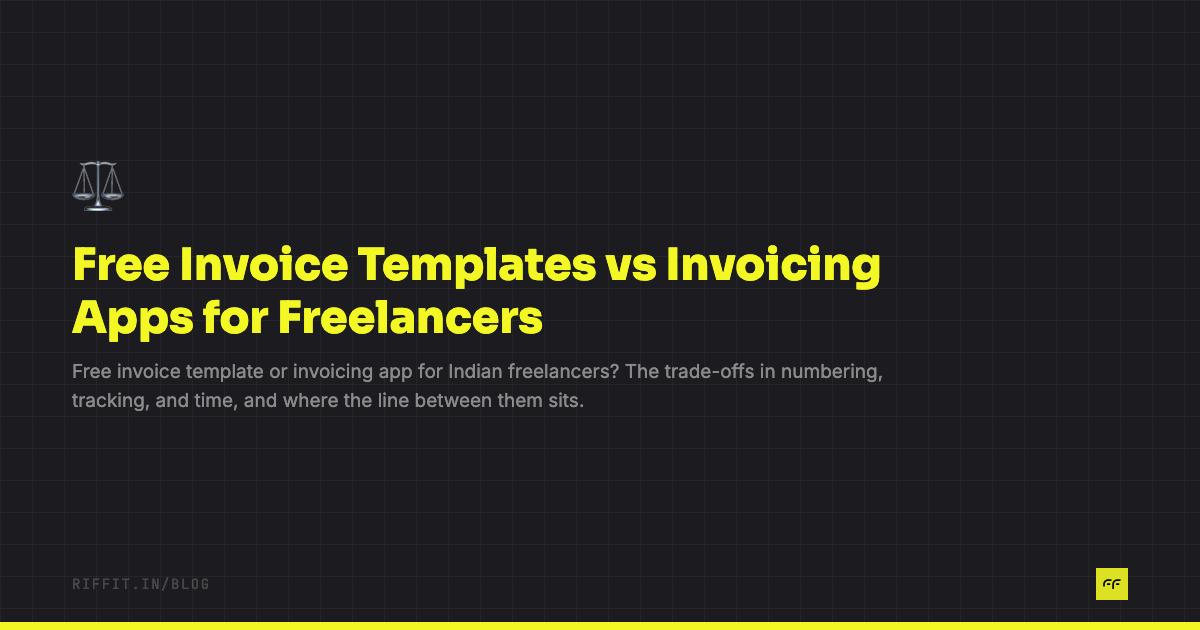Free Invoice Templates vs Invoicing Apps for Freelancers | Riffit Blog